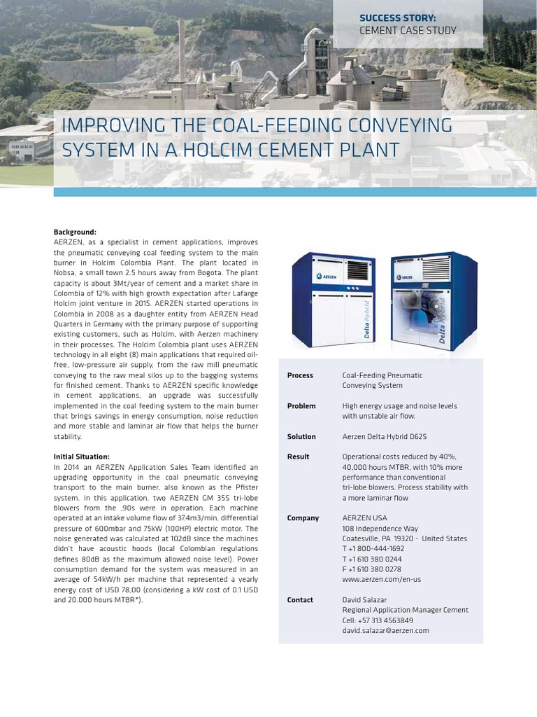 Case Study Holcim Cement Plant | PDF | Nature | Sustainable Technologies