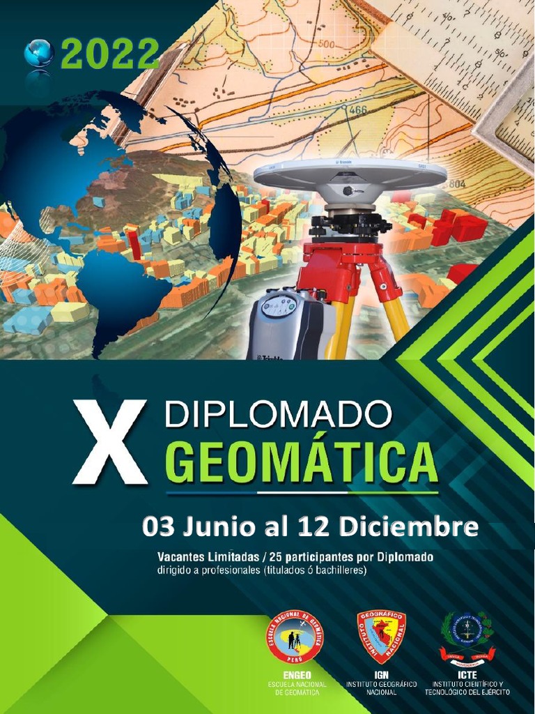 Temario X Diplomado en Geomatica 2022 PDF | PDF