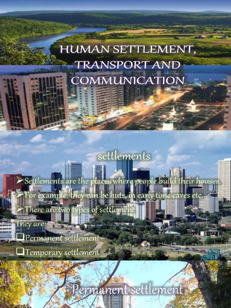 Chapter 7 Human Environment-Settlement, Transport and Communication | PDF