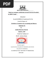 HDFC Project Mcom | PDF | Sampling (Statistics) | Banks