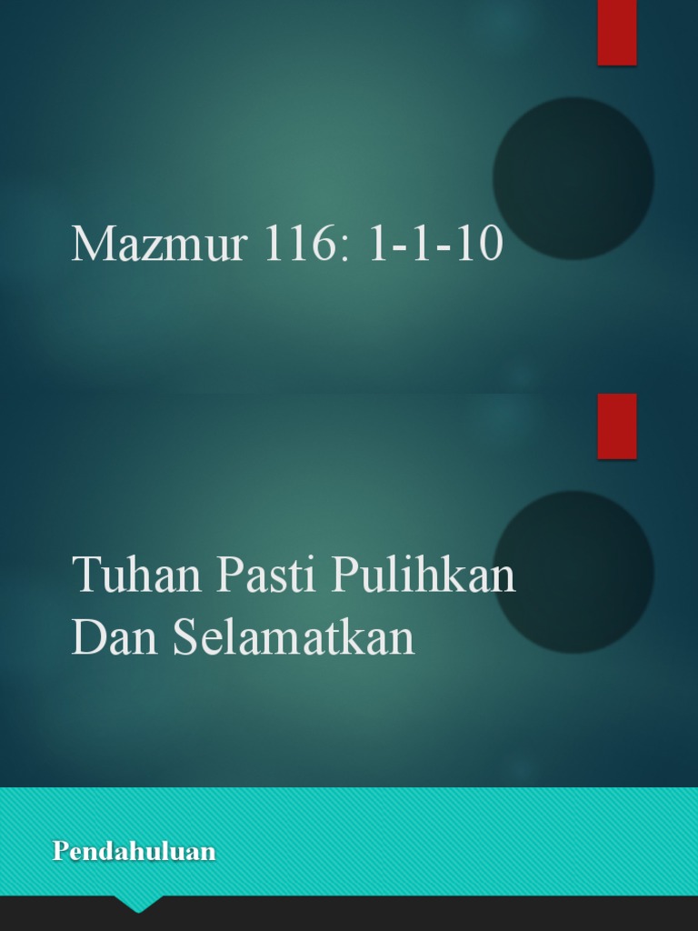 Mazmur 116 | PDF