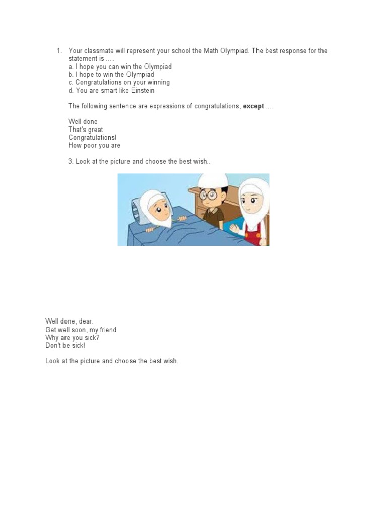 Soal Congratulations | PDF