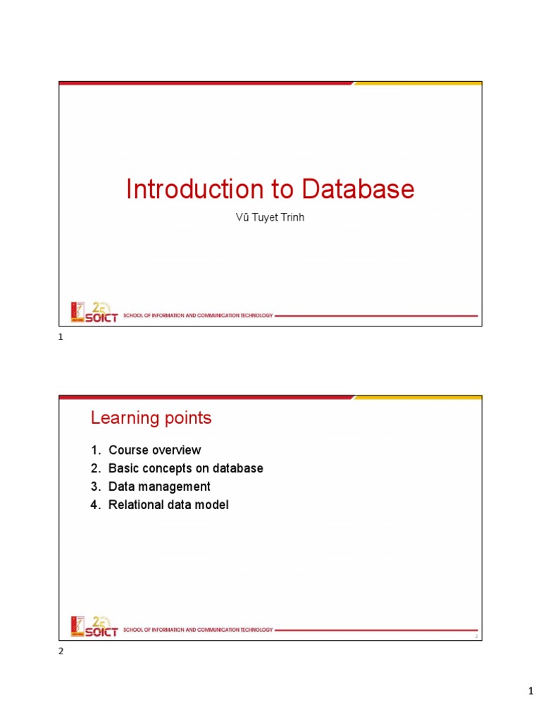 Slides1 Introduction-Merged | PDF | Databases | Relational Database