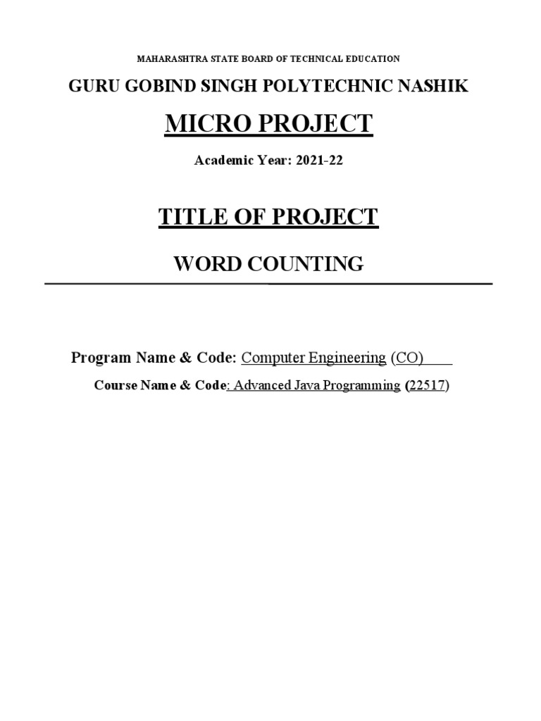AJP-MicroProject G9 | PDF | Software Engineering | Computer Programming