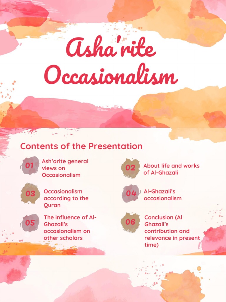 Asha'rite Occasionalism | PDF | Religious Belief And Doctrine | Metaphysics