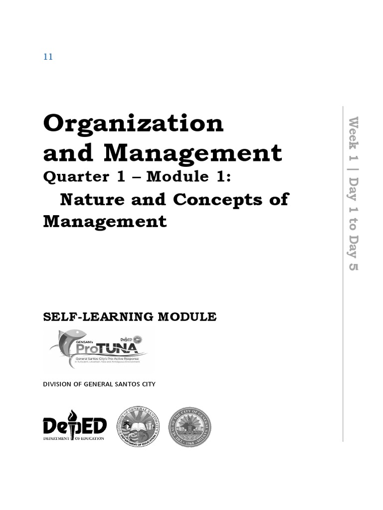 Organization Management Module 1 | PDF | Organizational Behavior | Goal