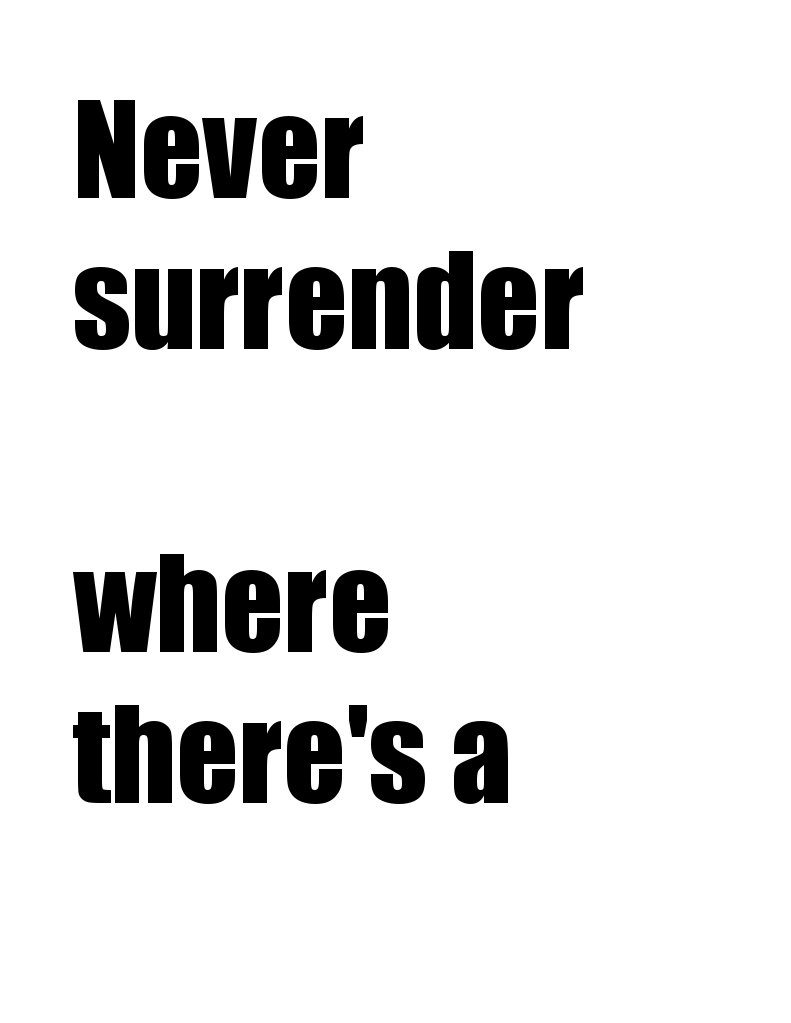 Never Surrender | PDF