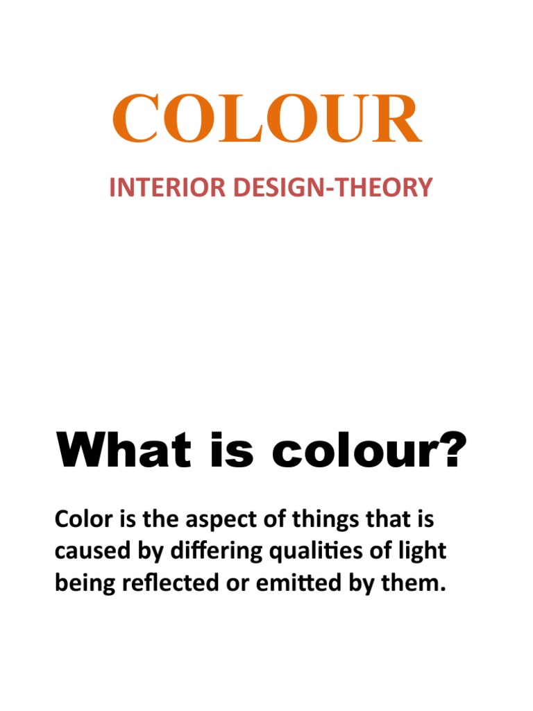 Color Theory Presentation | PDF | Dye | Color