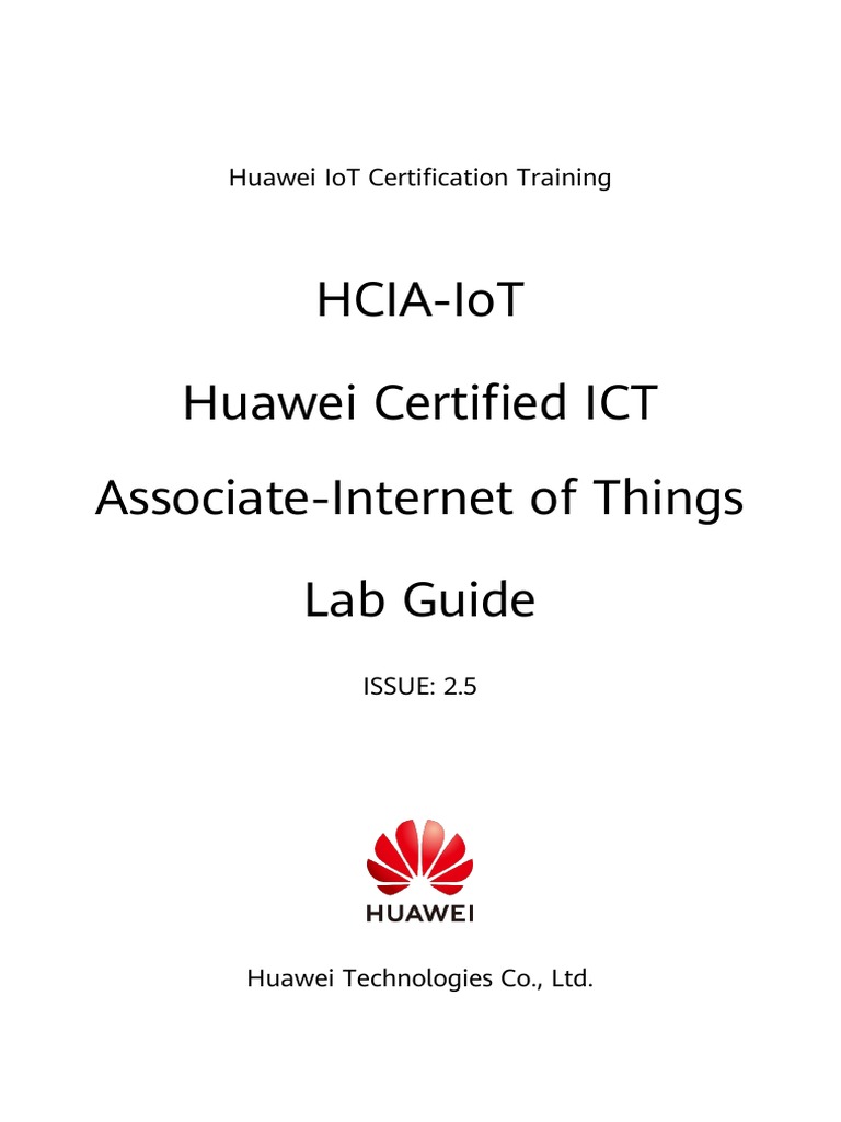 HCIA-IoT V2.5 Lab Guide | PDF | Internet Of Things | Wi Fi