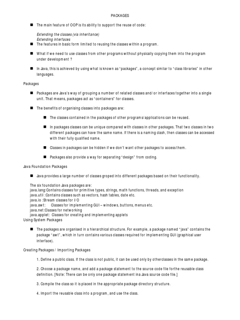 Extending The Classes Via Inheritance Extending Interfaces Pdf