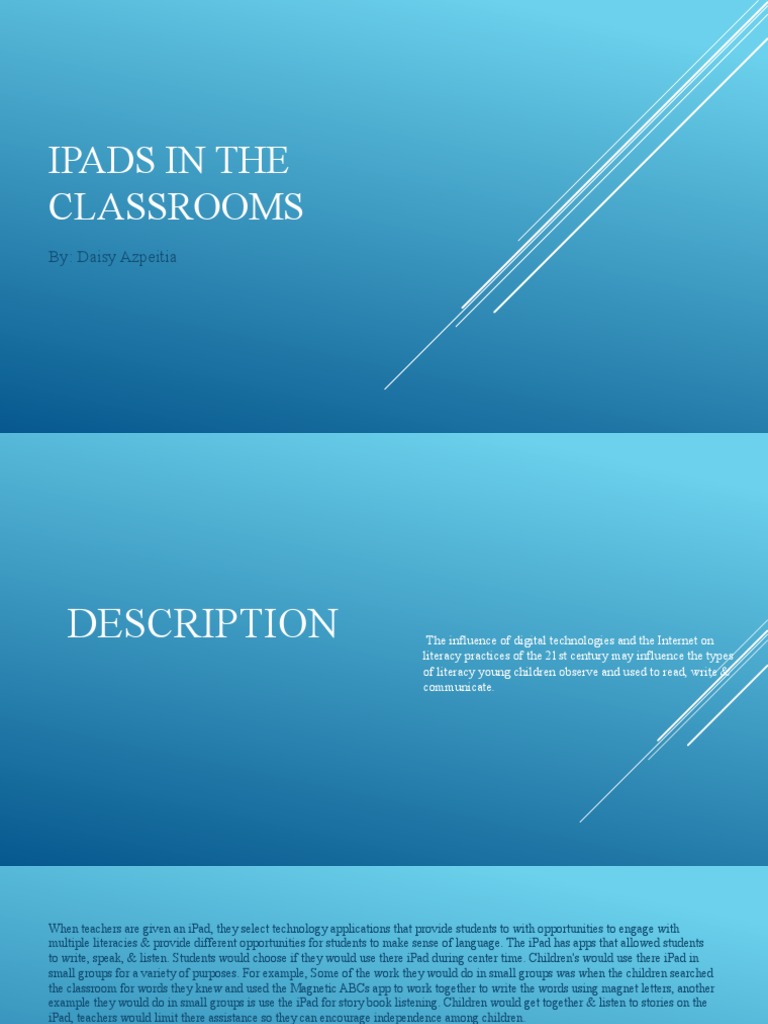 Ipads in The Classroom | PDF
