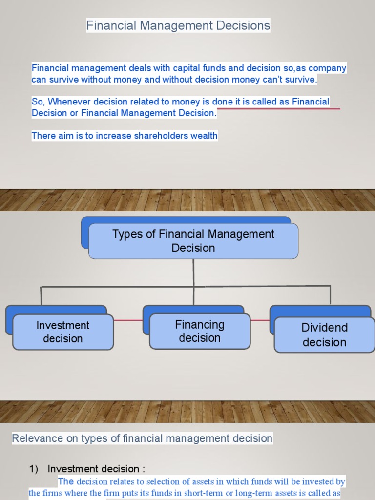 Financial Management Decisions | PDF