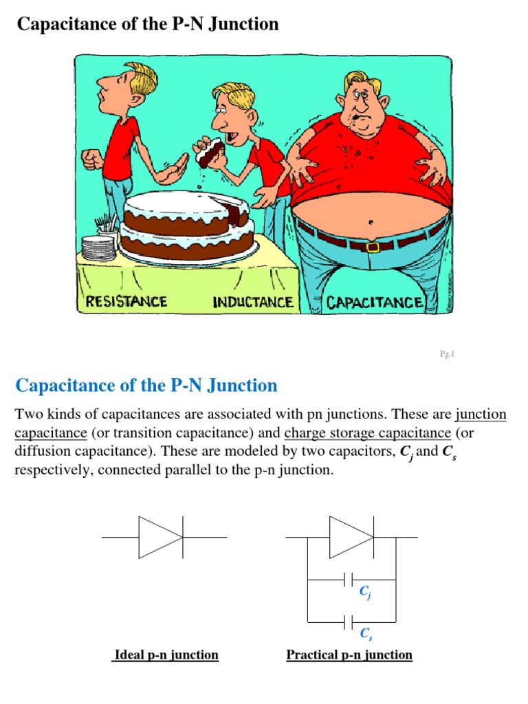 Capacitance of The P-N Junction | PDF | Capacitor | P–N Junction
