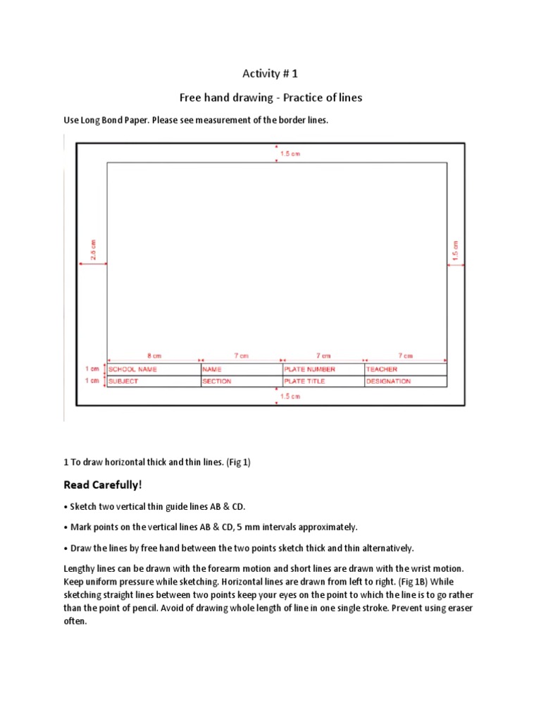 Free hand drawing practice of lines | PDF