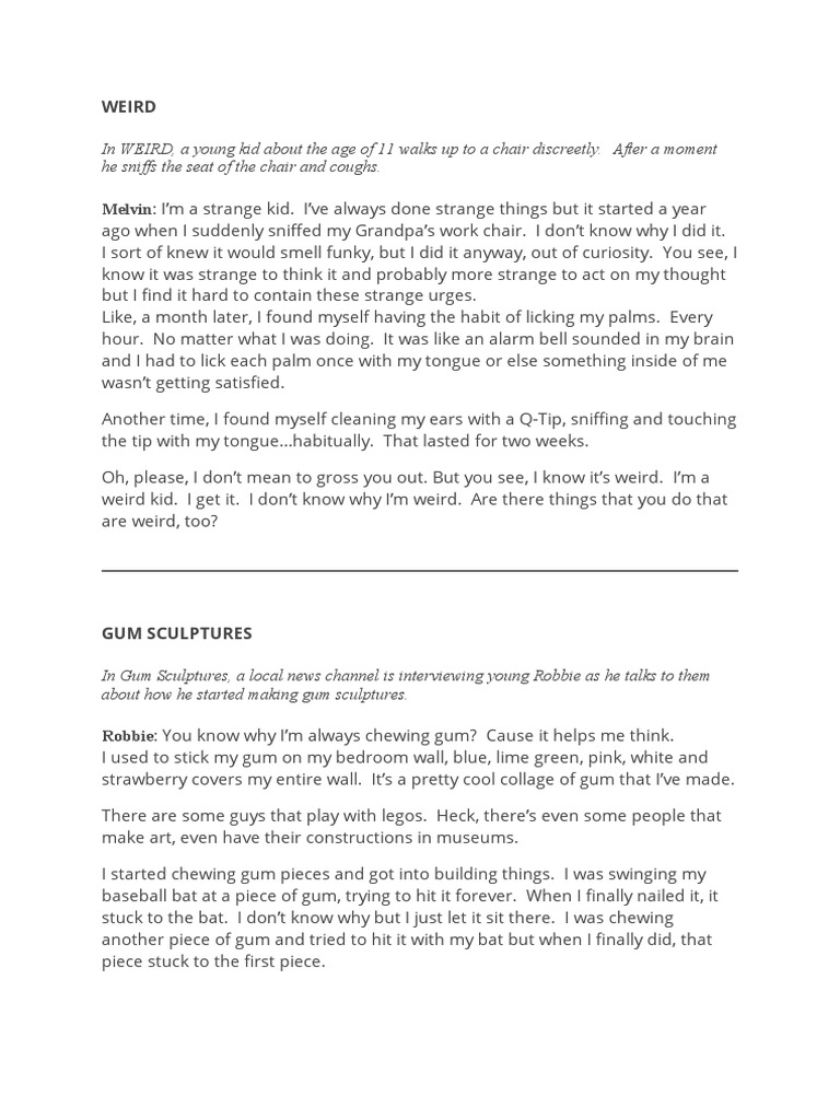 Boys Monologues | Download Free PDF | Huckleberry Finn