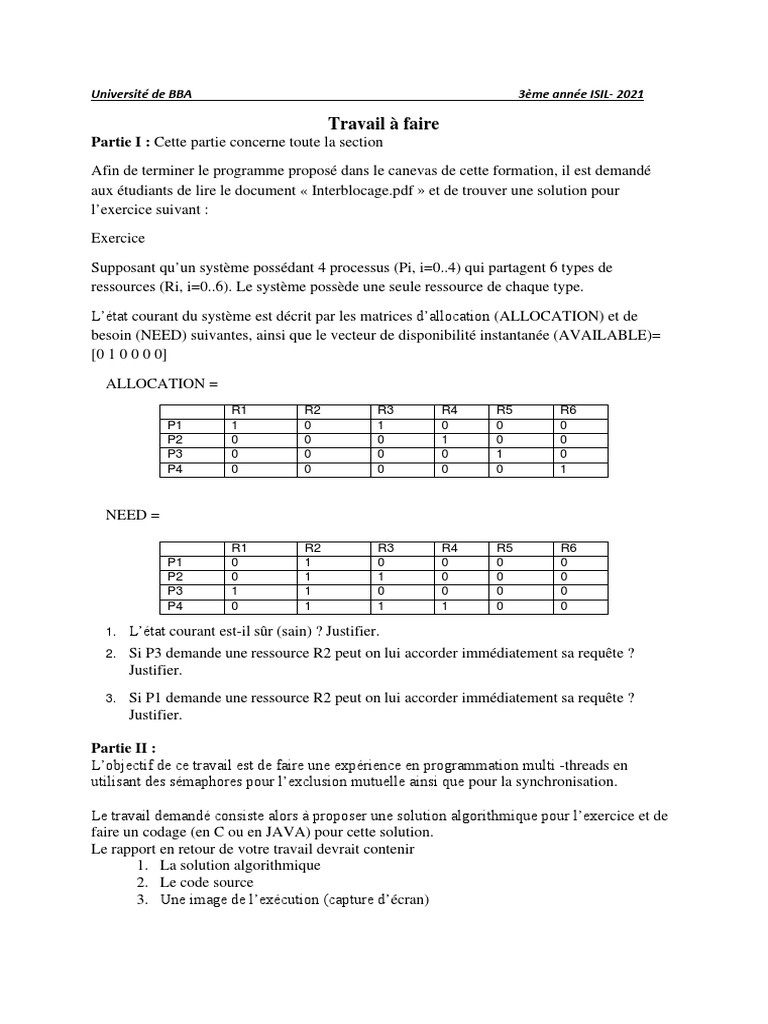 HomeWork 2022 | PDF | Programmation concurrente | Concurrence ...