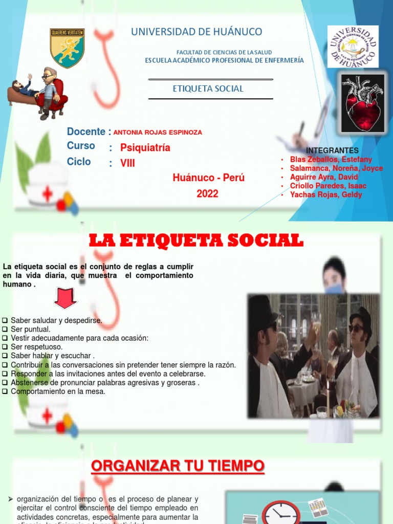 Etiqueta Social Psiquiatria . | PDF | Ropa | Etiqueta