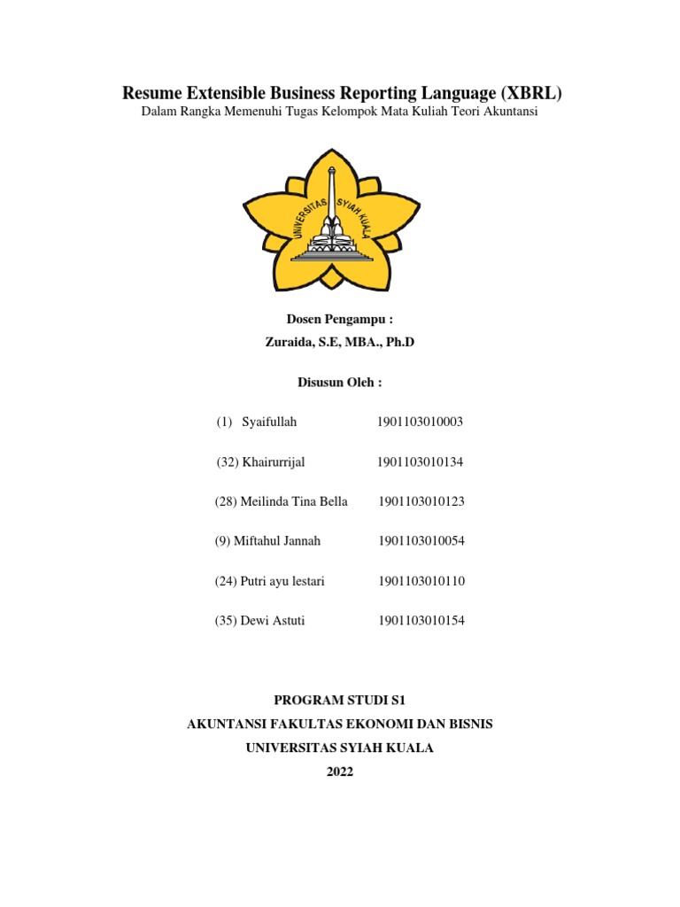 Resume Kelompok 5 Mengenai Extensible Business Reporting Language | PDF