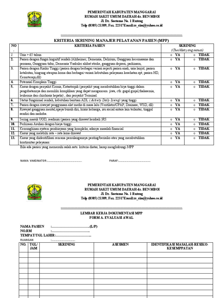 MPP Form Laporan | PDF