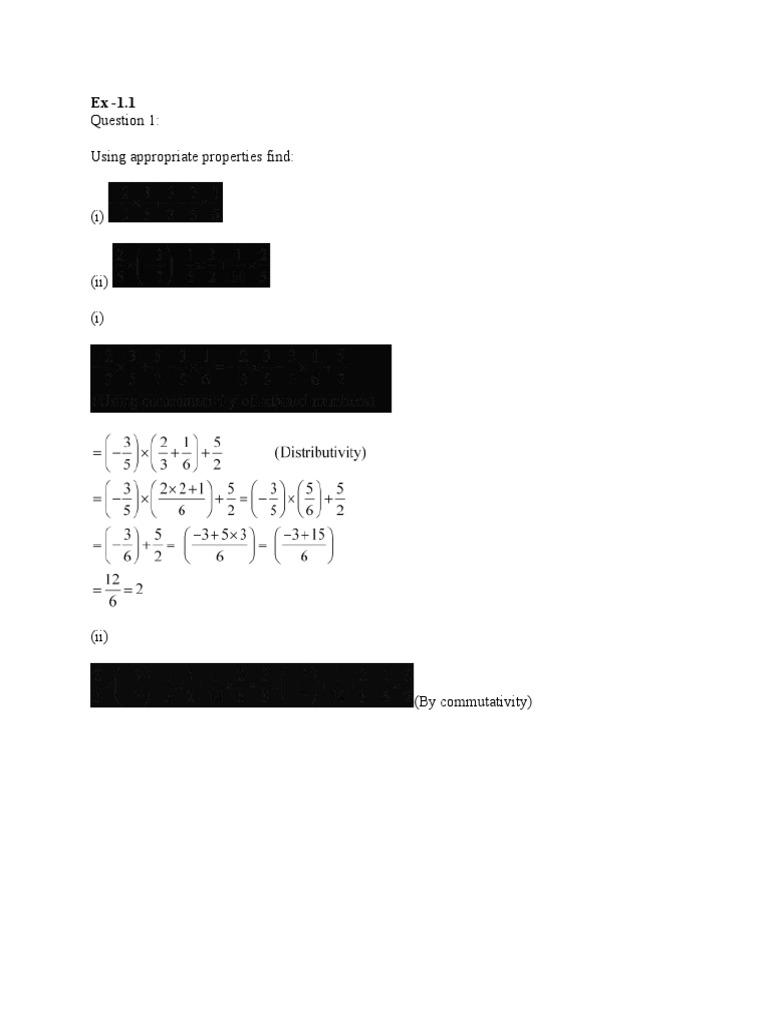 Solving Problems Involving Properties of Rational Numbers and Their ...