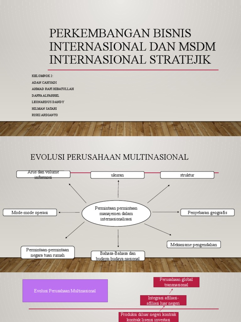Perkembangan Bisnis Internasional Dan MSDM Internasional Stratejik | PDF