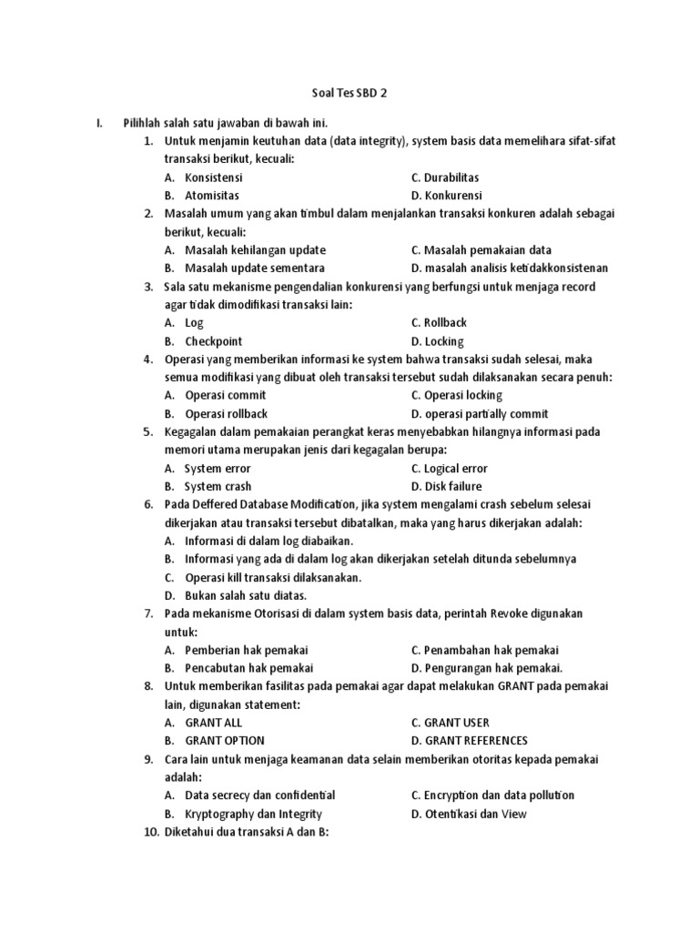 SBD 2 | PDF | Komputer