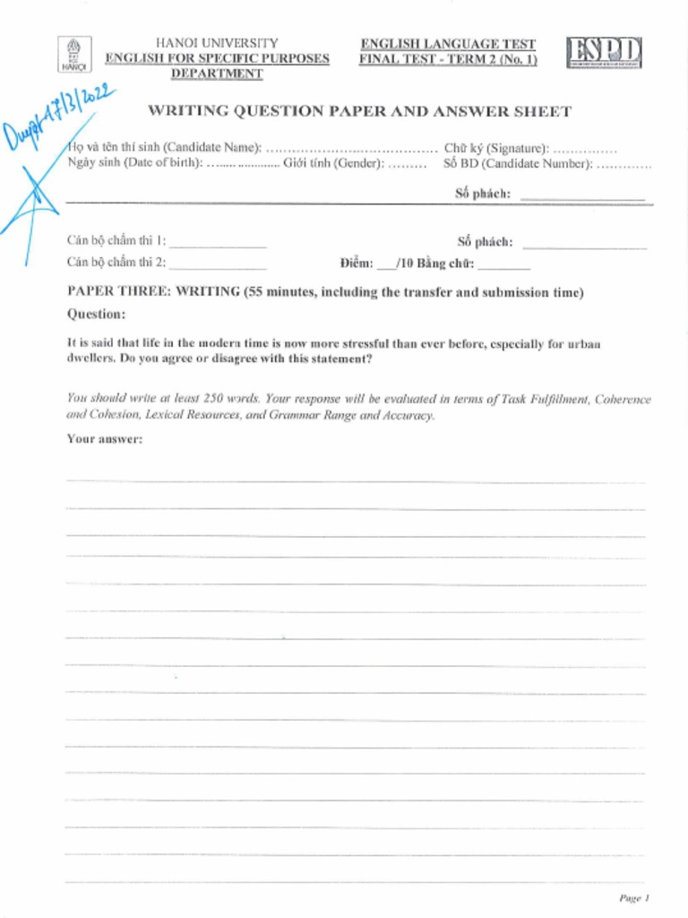 13-14. Espd - Final Writing - Term 2 - k2021 | PDF