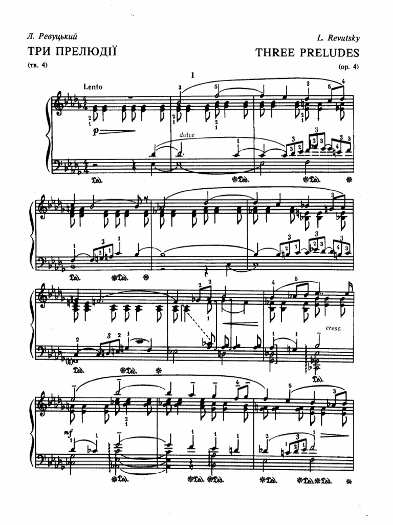 Revutsky - Three Preludes Op.4 Another Edition | PDF