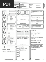 Heroes Unlimited Character Sheet | PDF | Leisure Activities | Entertainment