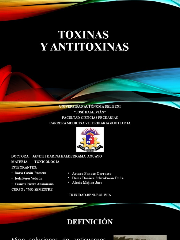 Antitoxinas: Definición y Uso Clínico | PDF | Inmunidad (médica ...