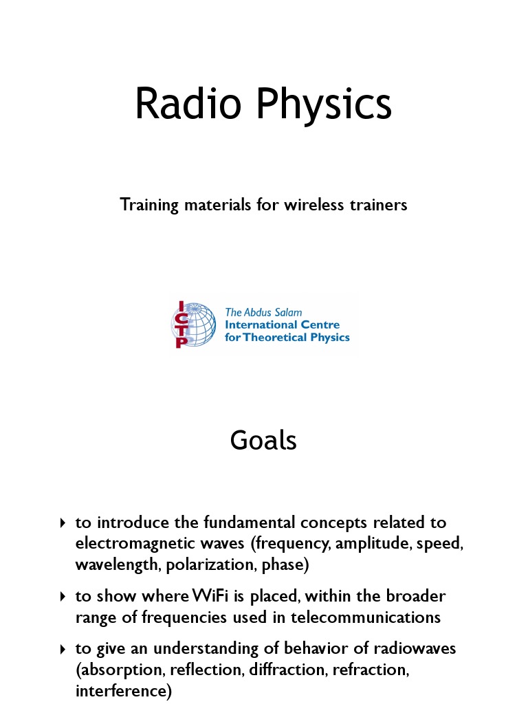 Fundamental Concepts of Radio Physics for Wireless Trainers | PDF ...