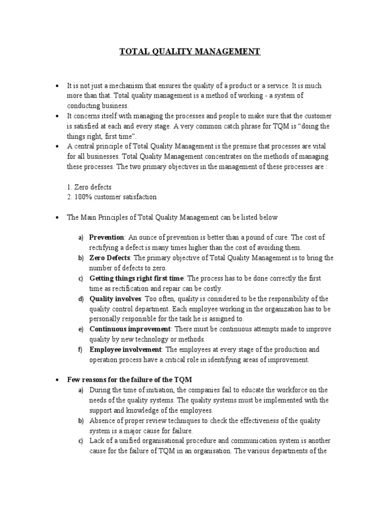 Embracing the Philosophy of Zero Defects: A Guide to Implementing Total ...