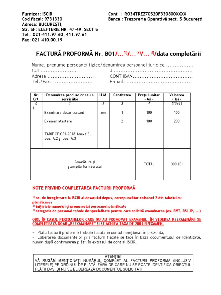 Modelproforma | PDF