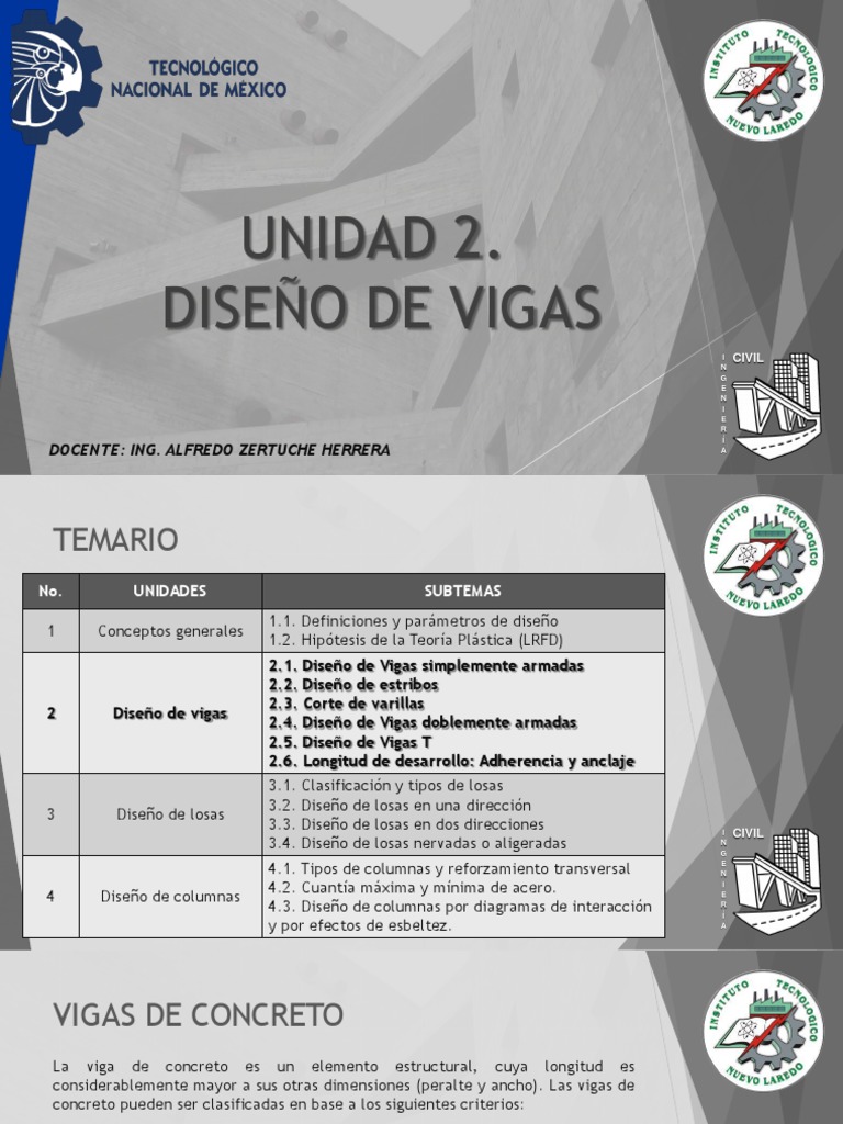 Diseño De Vigas Pdf Doblar Viga Estructura