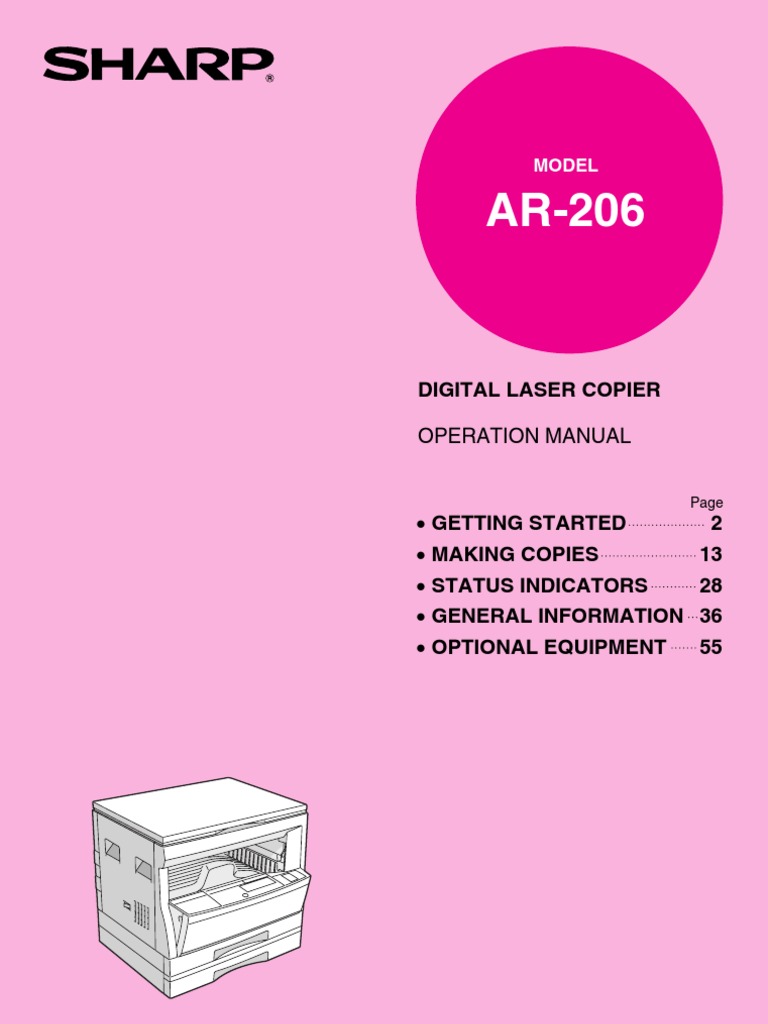Digital Laser Copier: Operation Manual | PDF | Photocopier | Ac Power ...