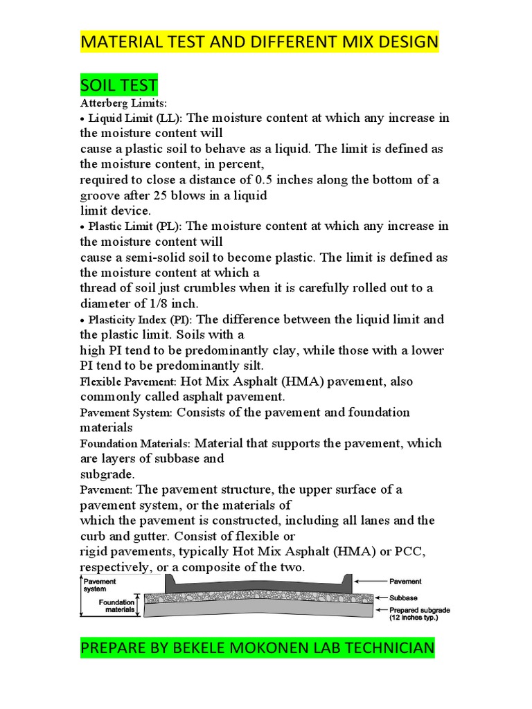 Material Test and Different Mix Design | PDF | Concrete | Construction ...