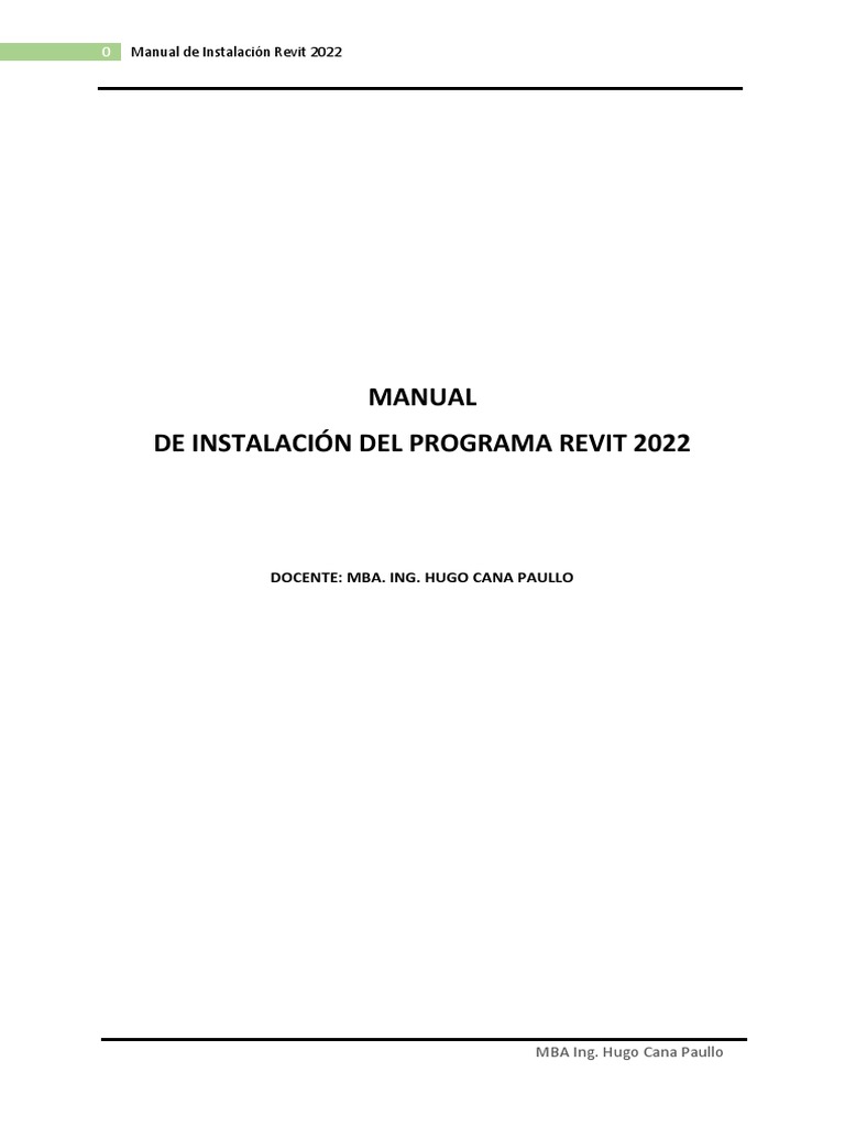 Manual de Instalación Revit 2022 | PDF | Autodesk Revit | Software de ...