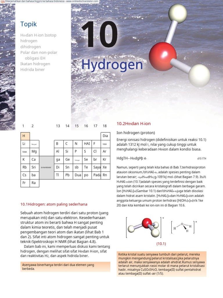 Isotop Hidrogen dan Hidrida Biner | PDF