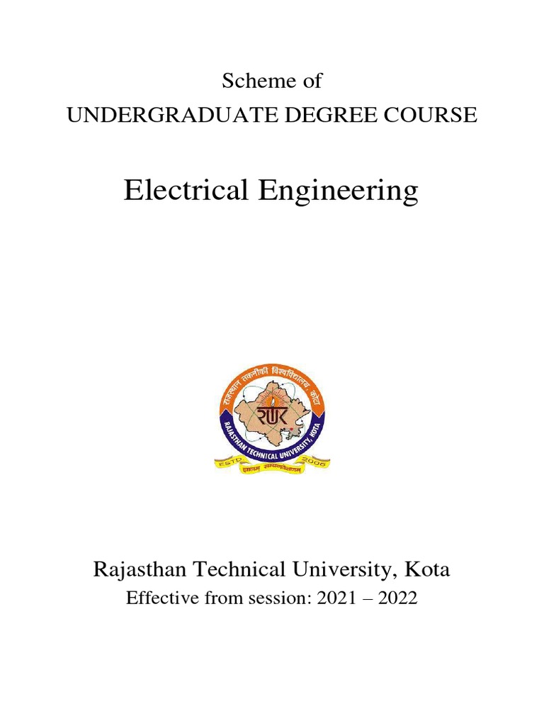 EE - RTU - IV Semester Rtu Scheme | PDF | Vocational Education ...