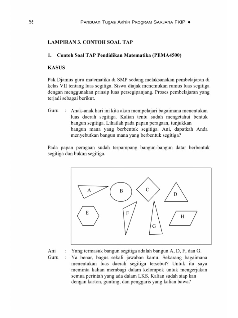 Contoh Tap SMP | PDF