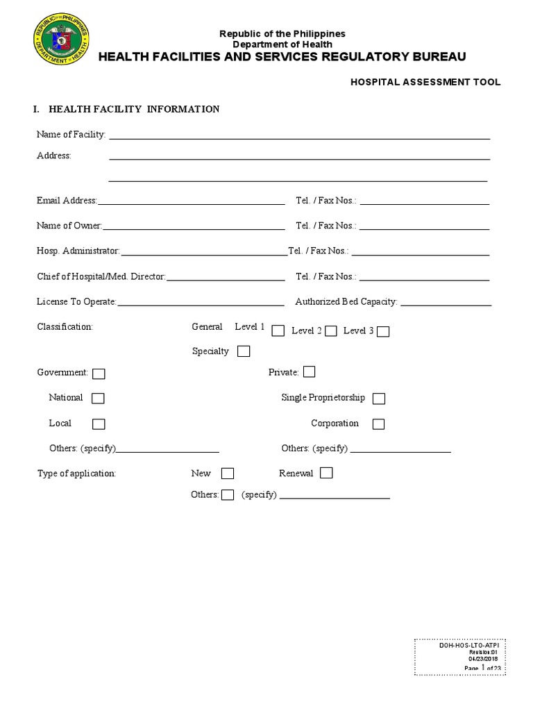 Level 1 Hospital | PDF | Hospital | Patient