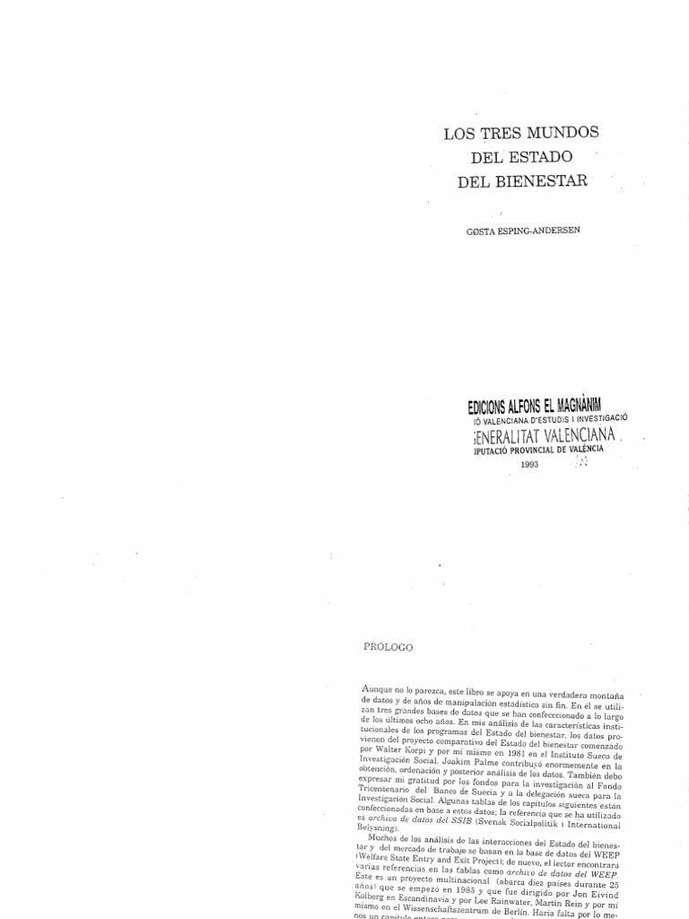 08 Esping Andersen | PDF