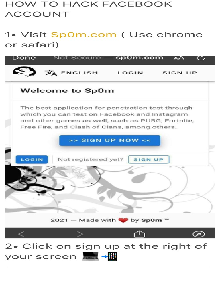 How To Hack Facebook Account | PDF
