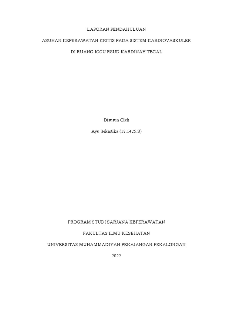 LP Hipotensi Ayu Sekartika | PDF