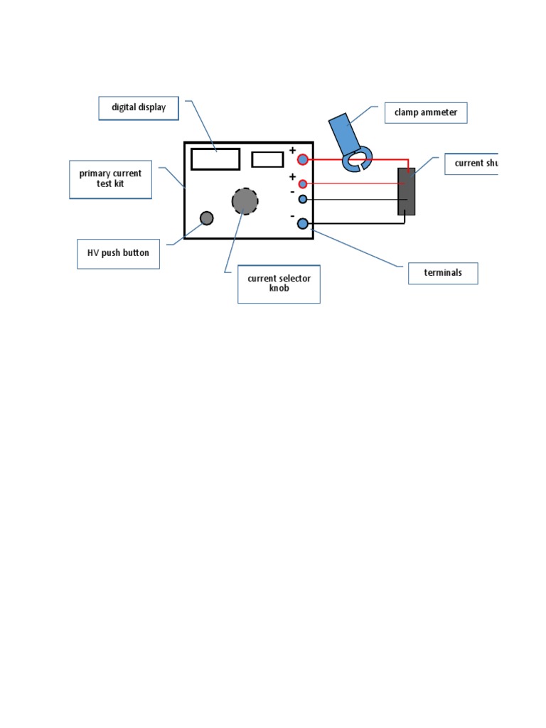 Set-Up Diagram For Primary Current Injection Test System | PDF