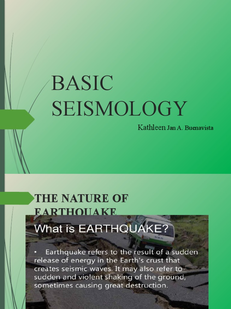 Basic Seismology | PDF