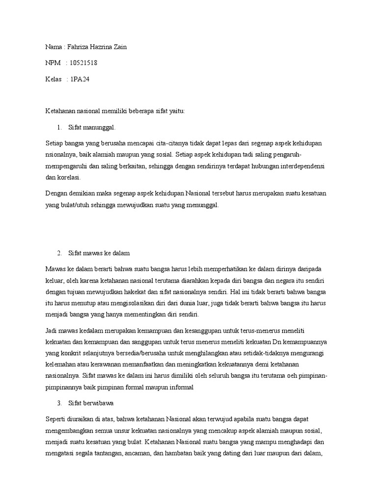 Fahriza Hazrina Zain - 10521518 | PDF