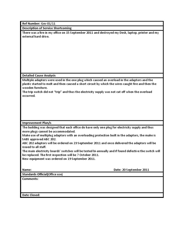Example RCA (Basic) | PDF