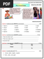 My Family and Their Jobs Reading Comprehension Exercises - 19224 | PDF