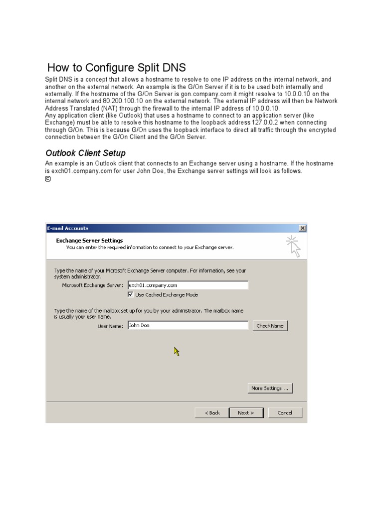 How To Configure Split DNS | PDF | Domain Name System | Web Server